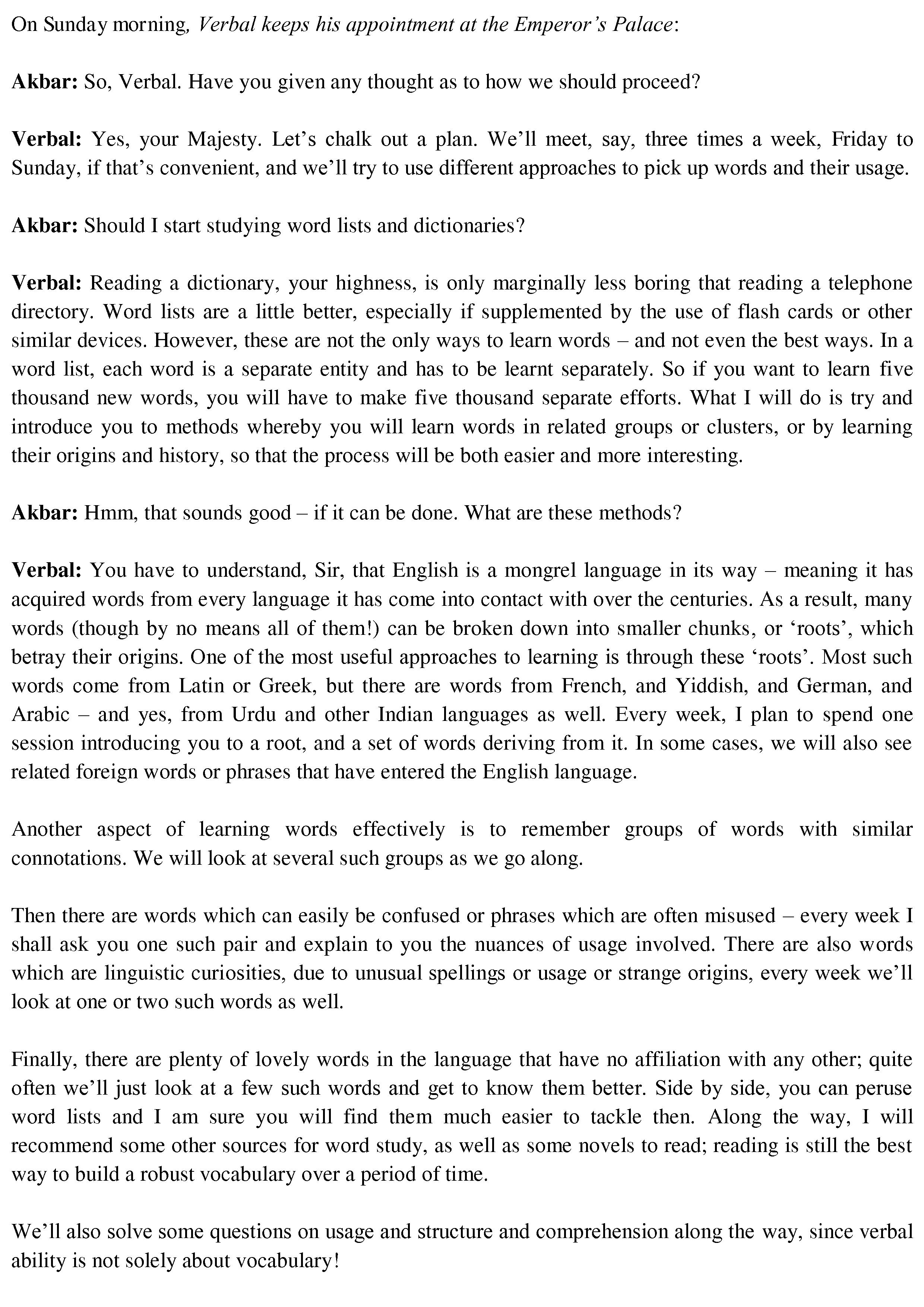 Improving Vocabulary – A Road Map – CAT-holics