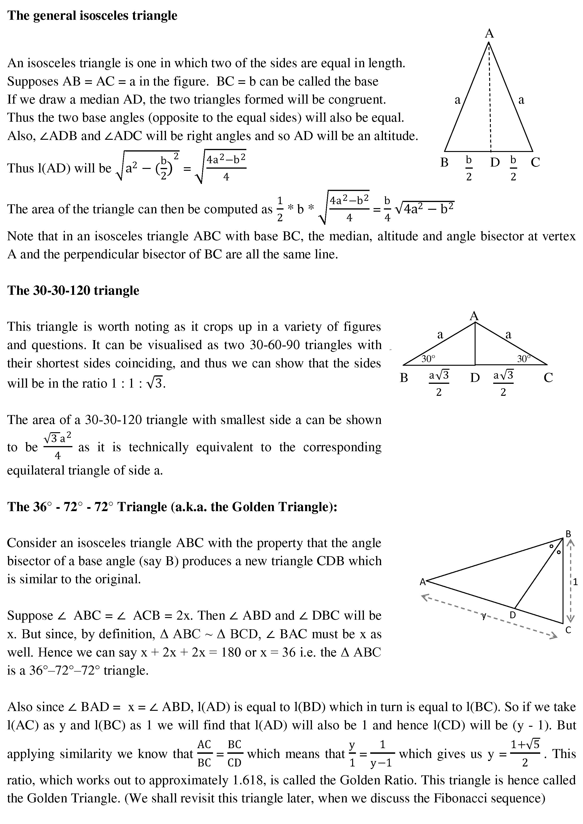 Some more useful triangles – CAT-holics