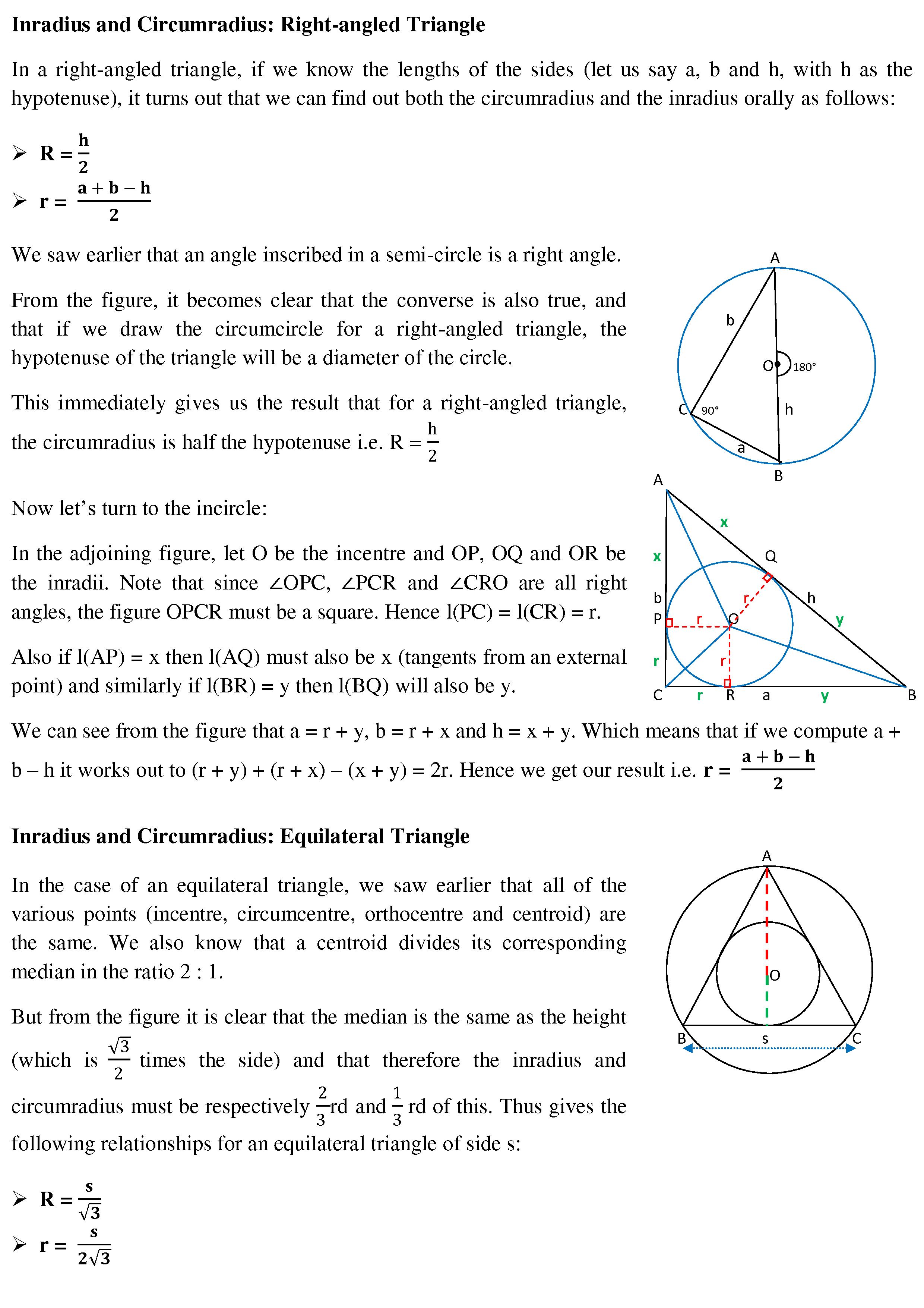 Some thoughts on Inradii and Circumradii – CAT-holics