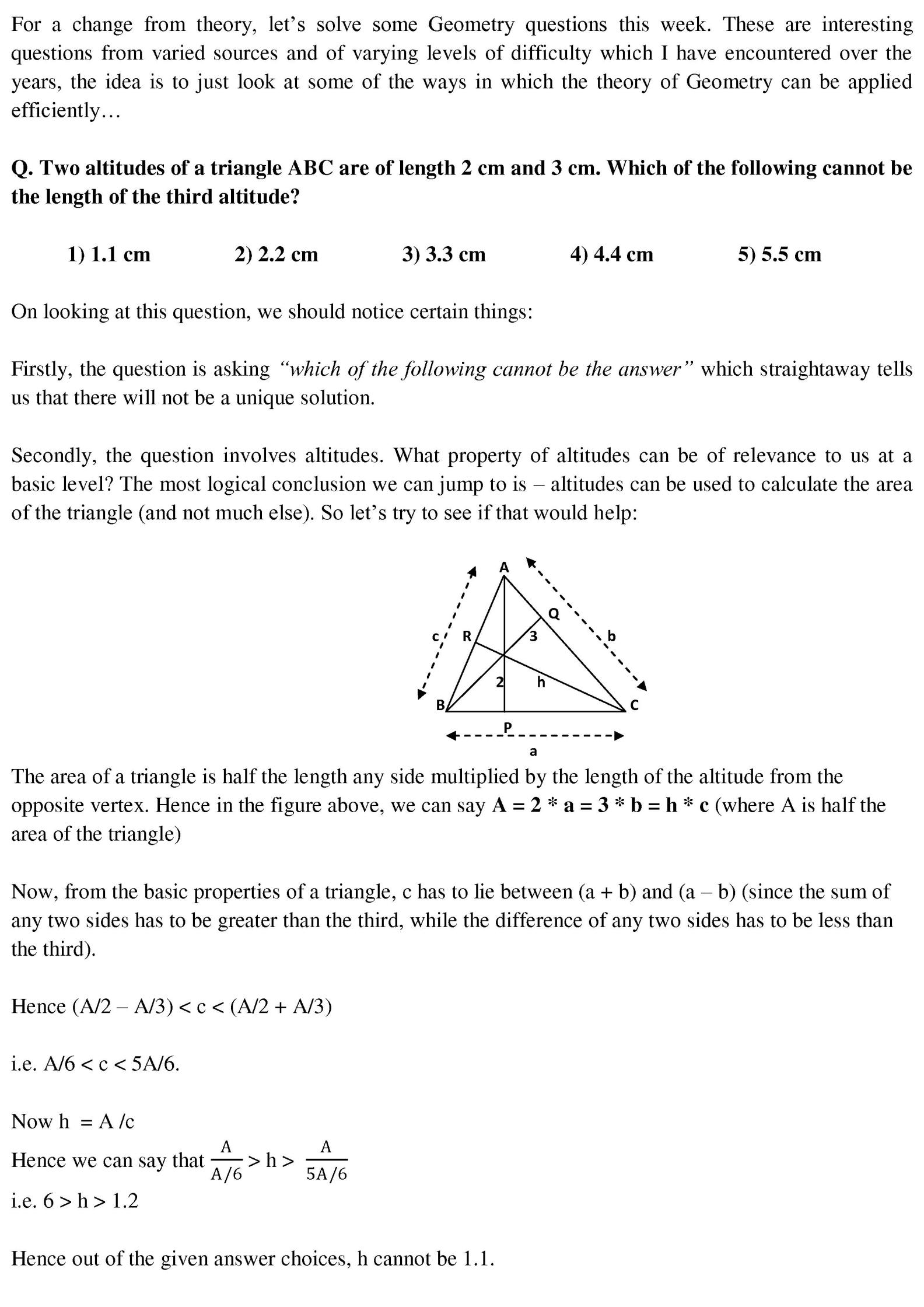 Triangles – Examples 1 – CAT-holics