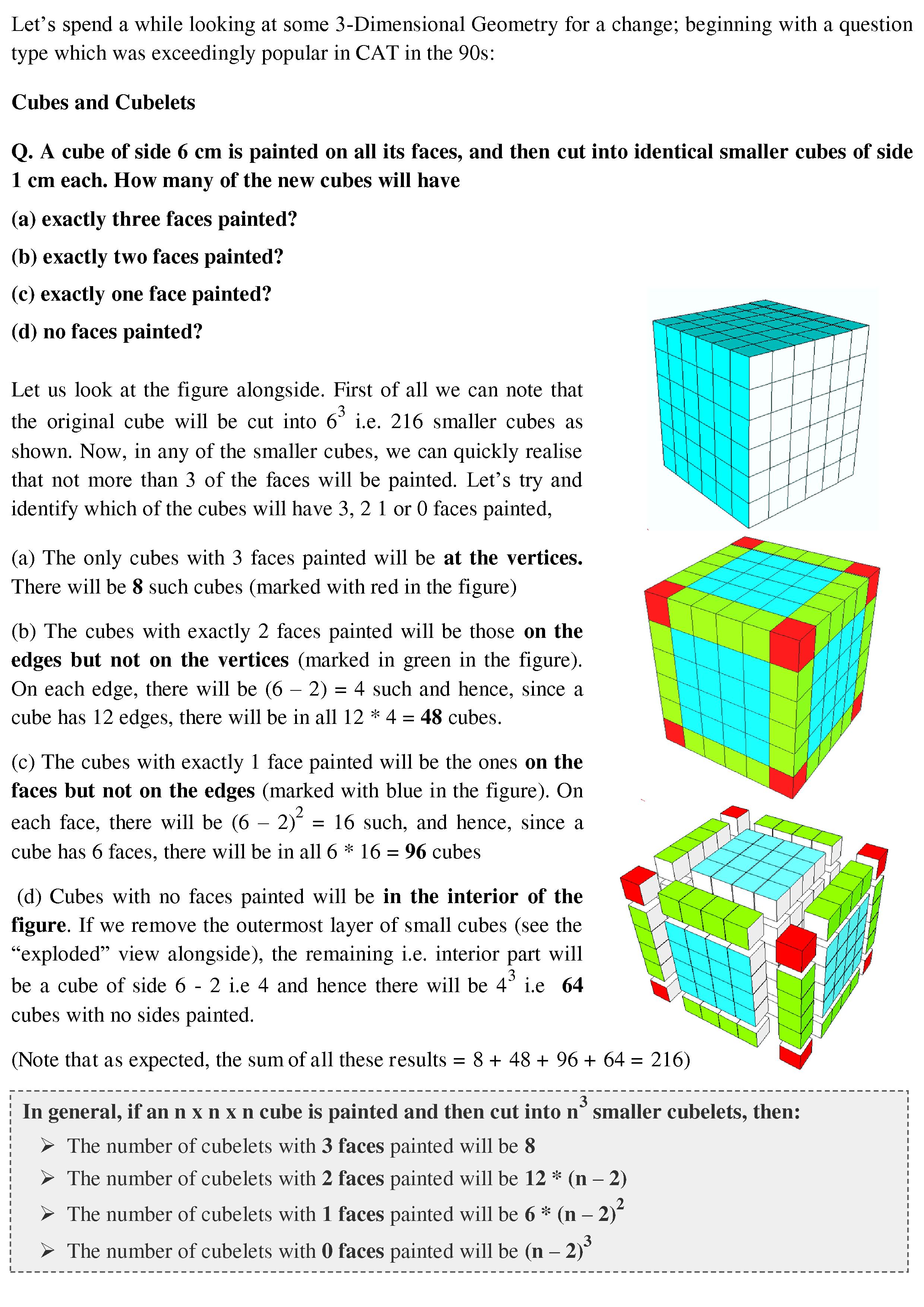 Cubes and Cubelets – 1 – CAT-holics