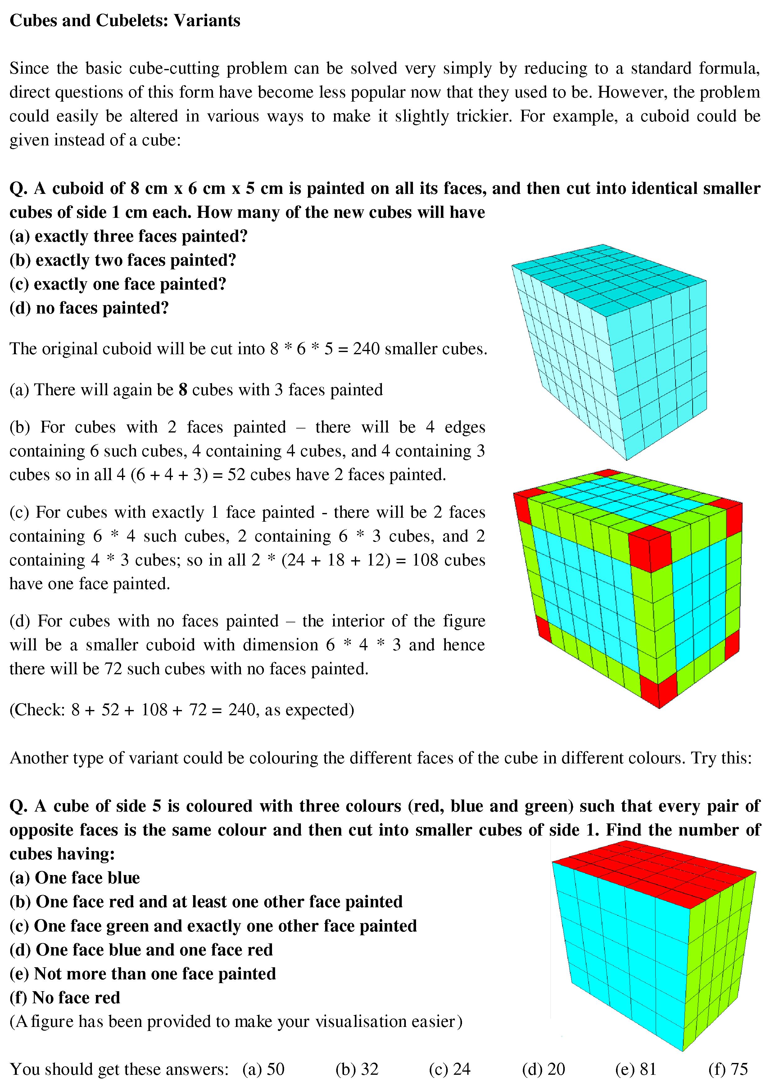 Cubes and Cubelets – 2 – CAT-holics