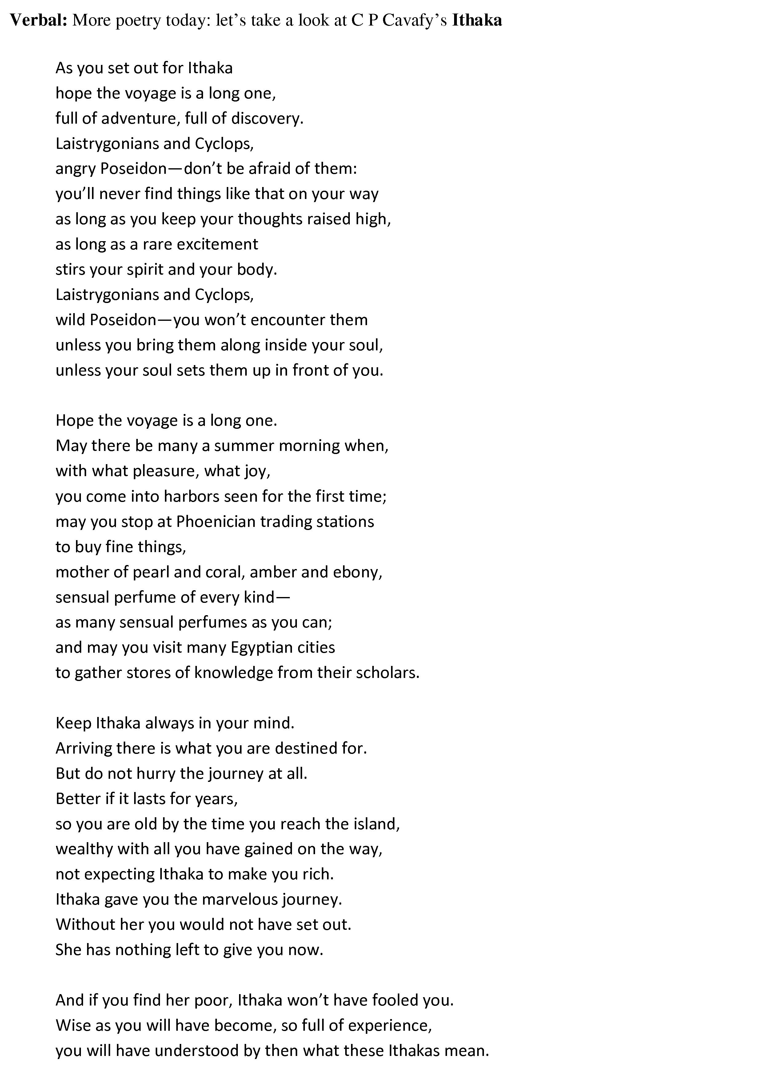 Ithaka – CAT-holics