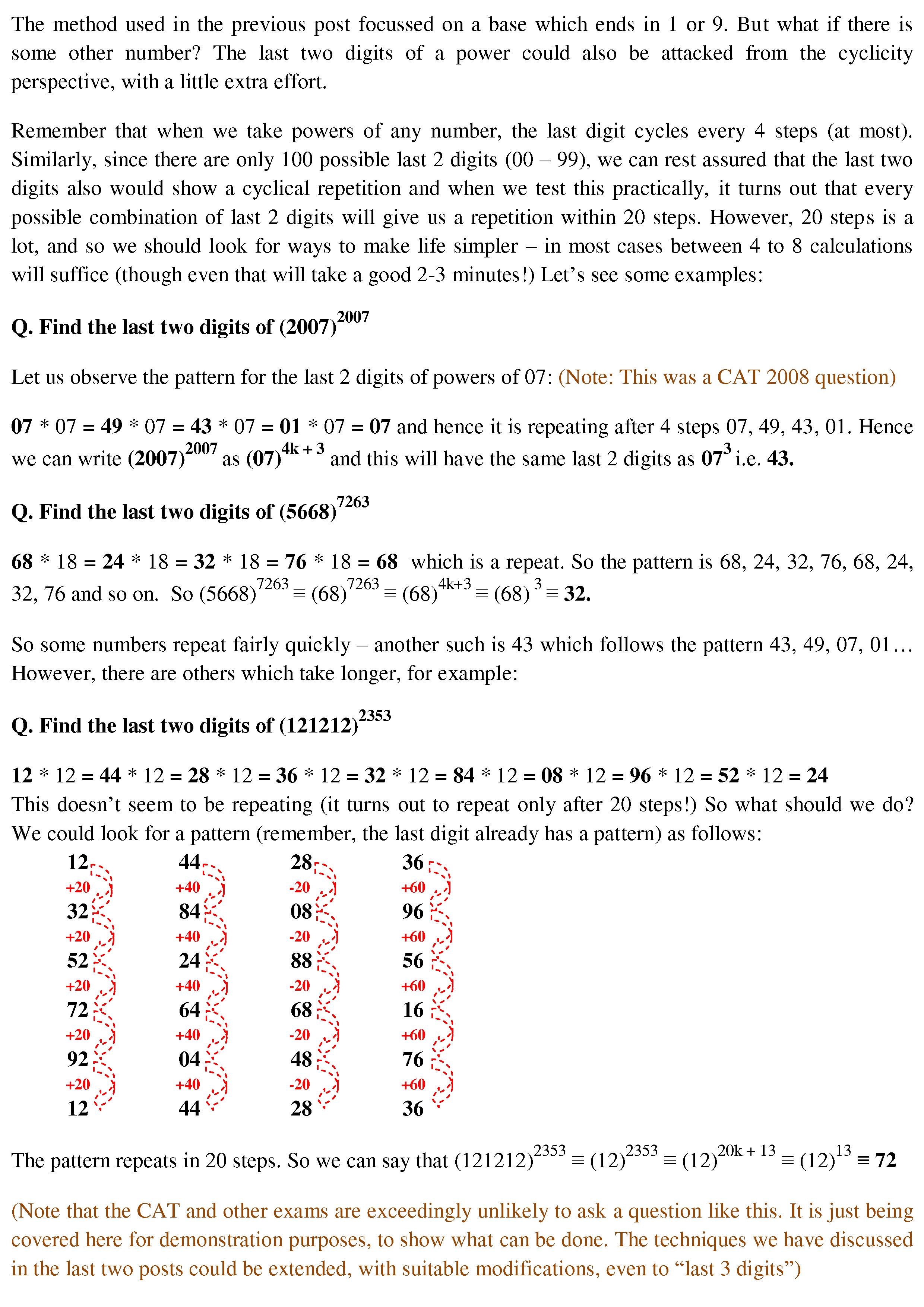 Last Digit – 4 – CAT-holics