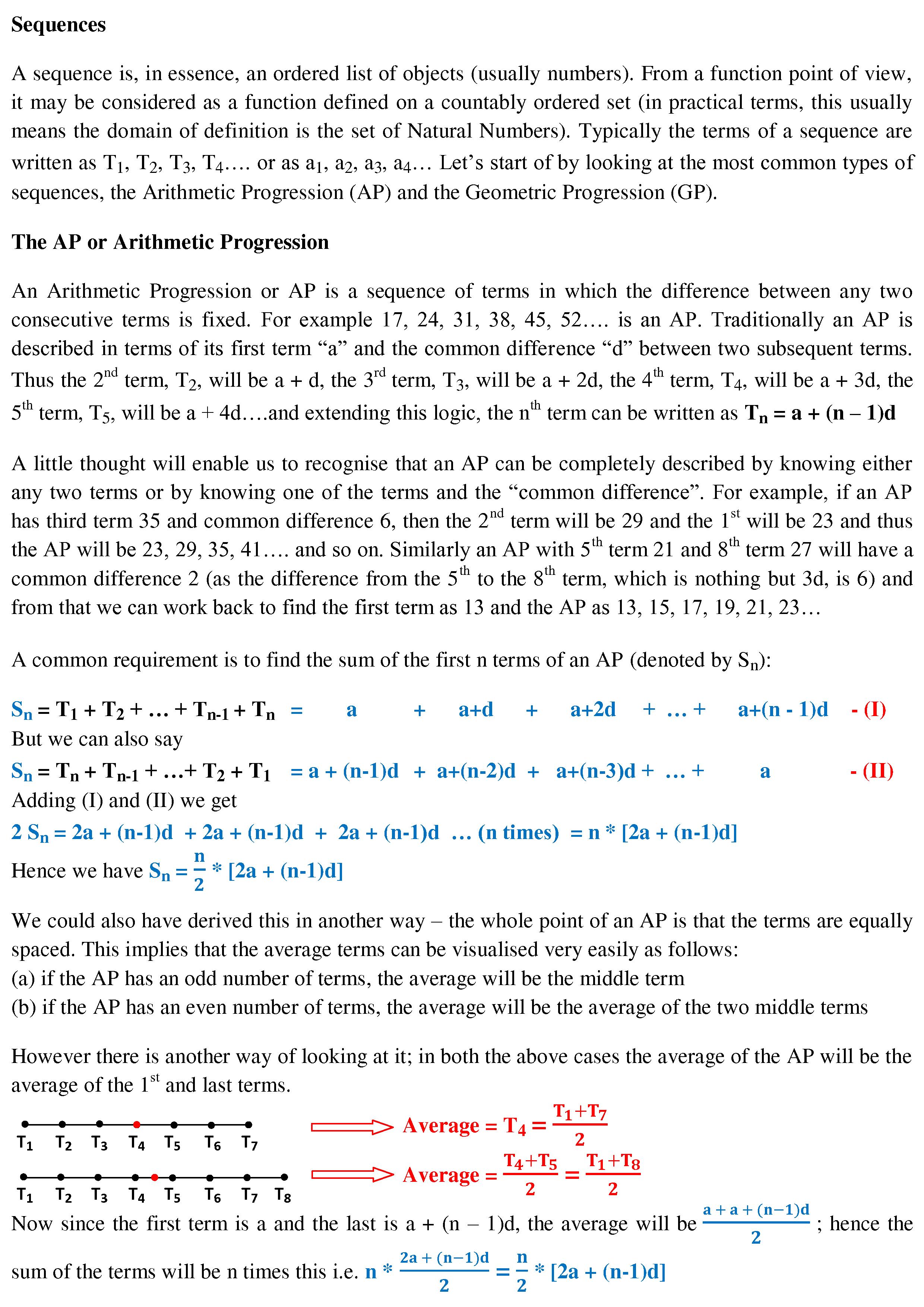 Sequences – 1 – CAT-holics