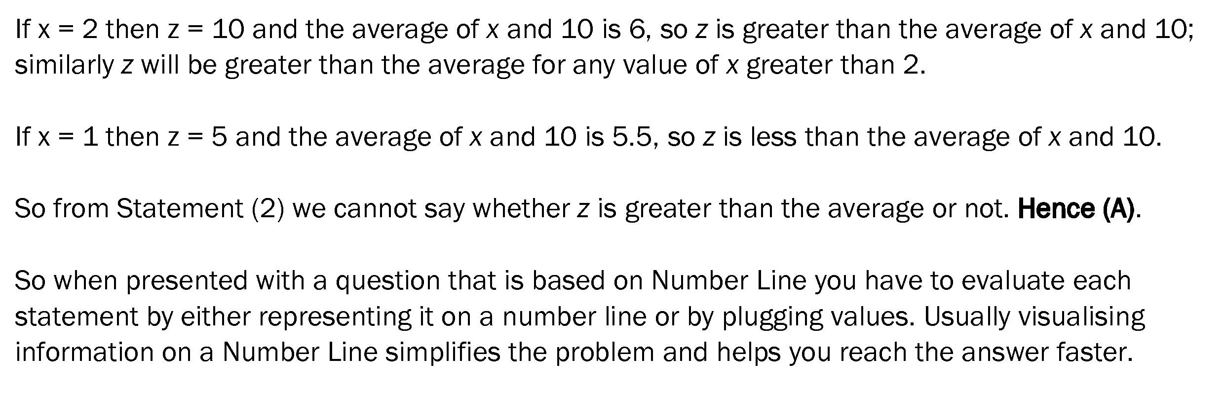 The Number Line Problem – CAT-holics