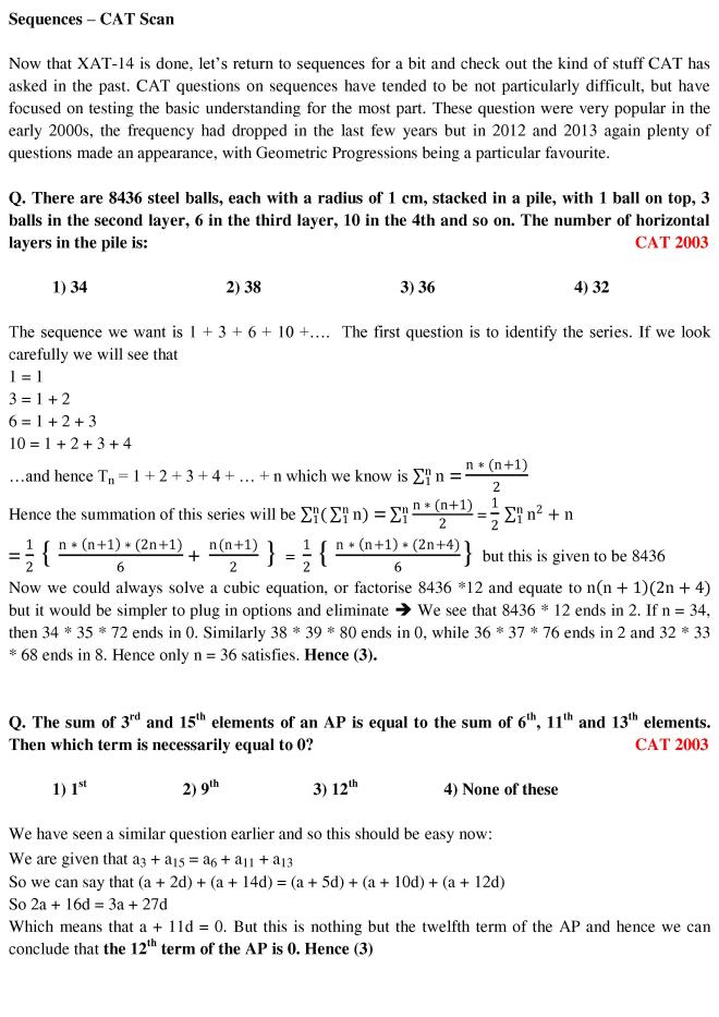 Sequences – CAT-holics