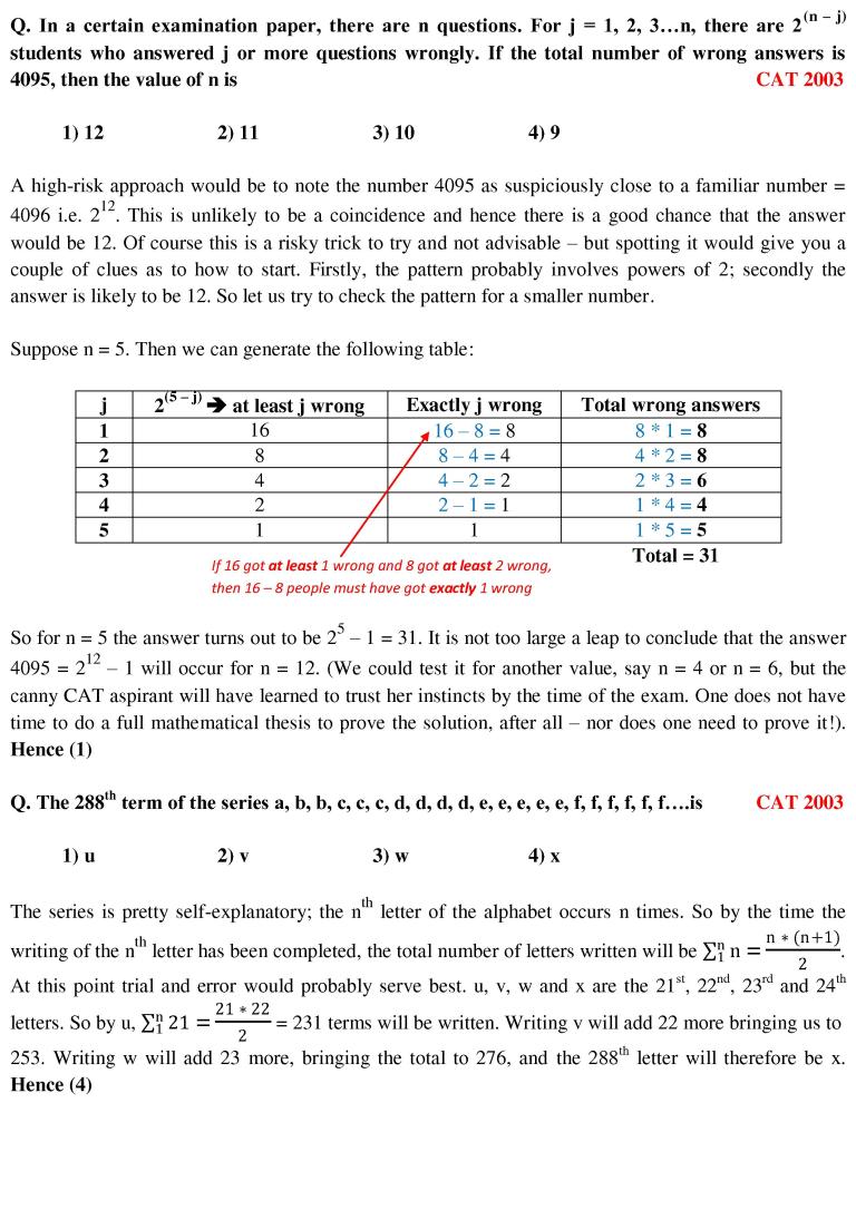 Sequences – CAT-holics