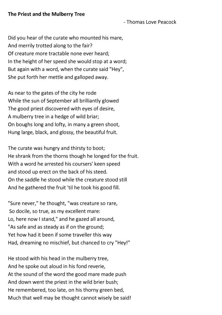 The Priest and the Mulberry Tree – CAT-holics