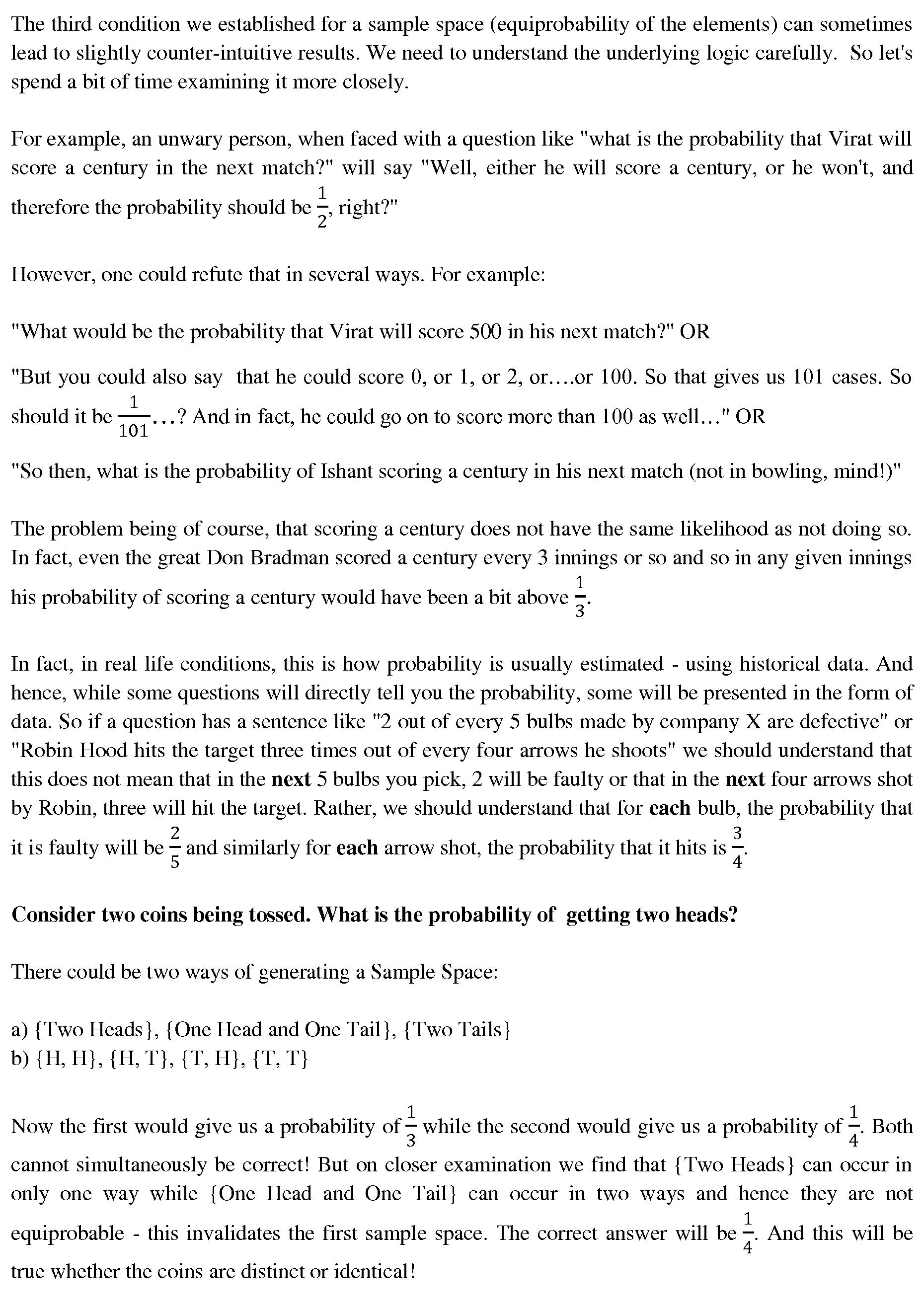 Probability – 3 – CAT-holics