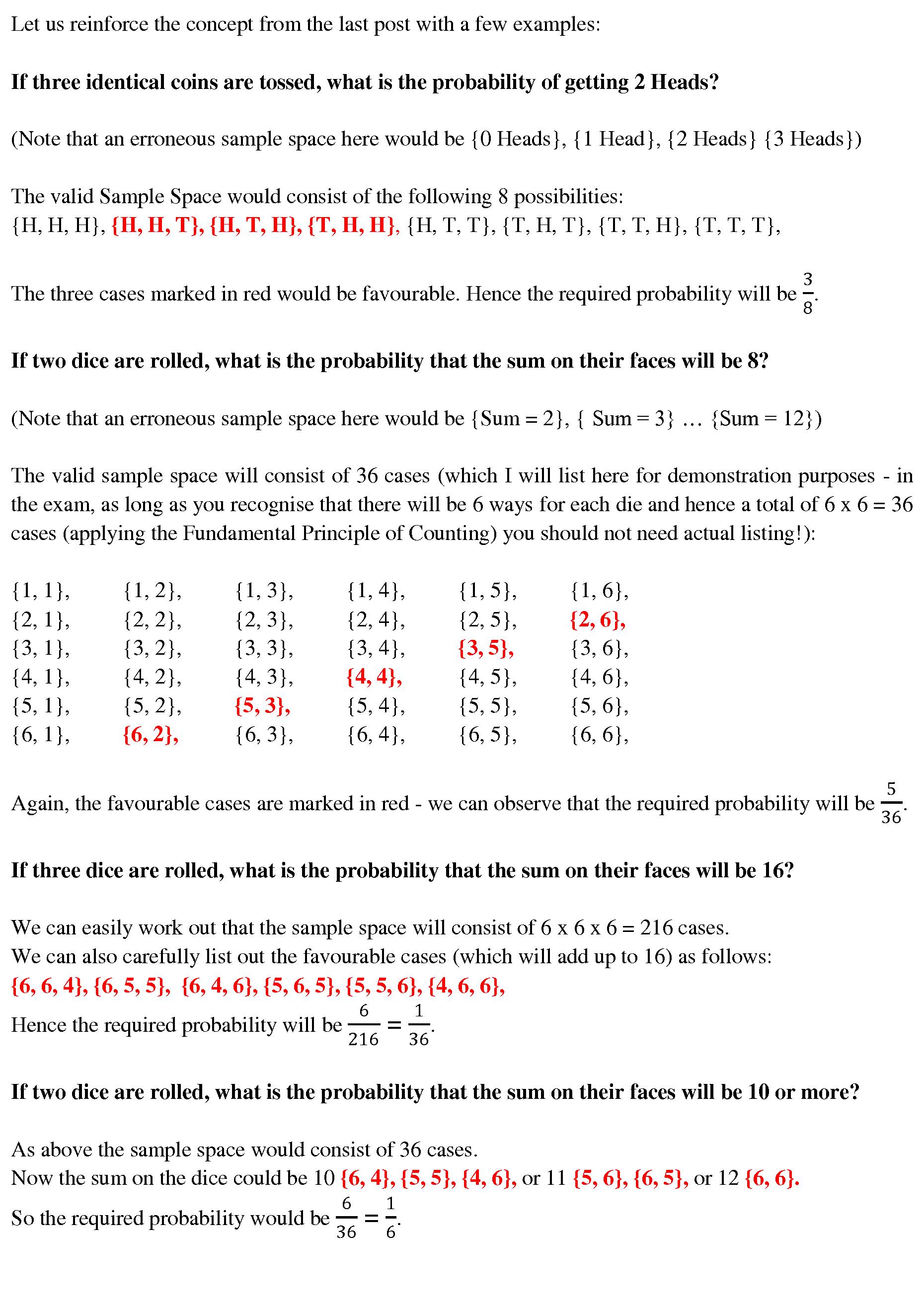 Probability – 4 – CAT-holics