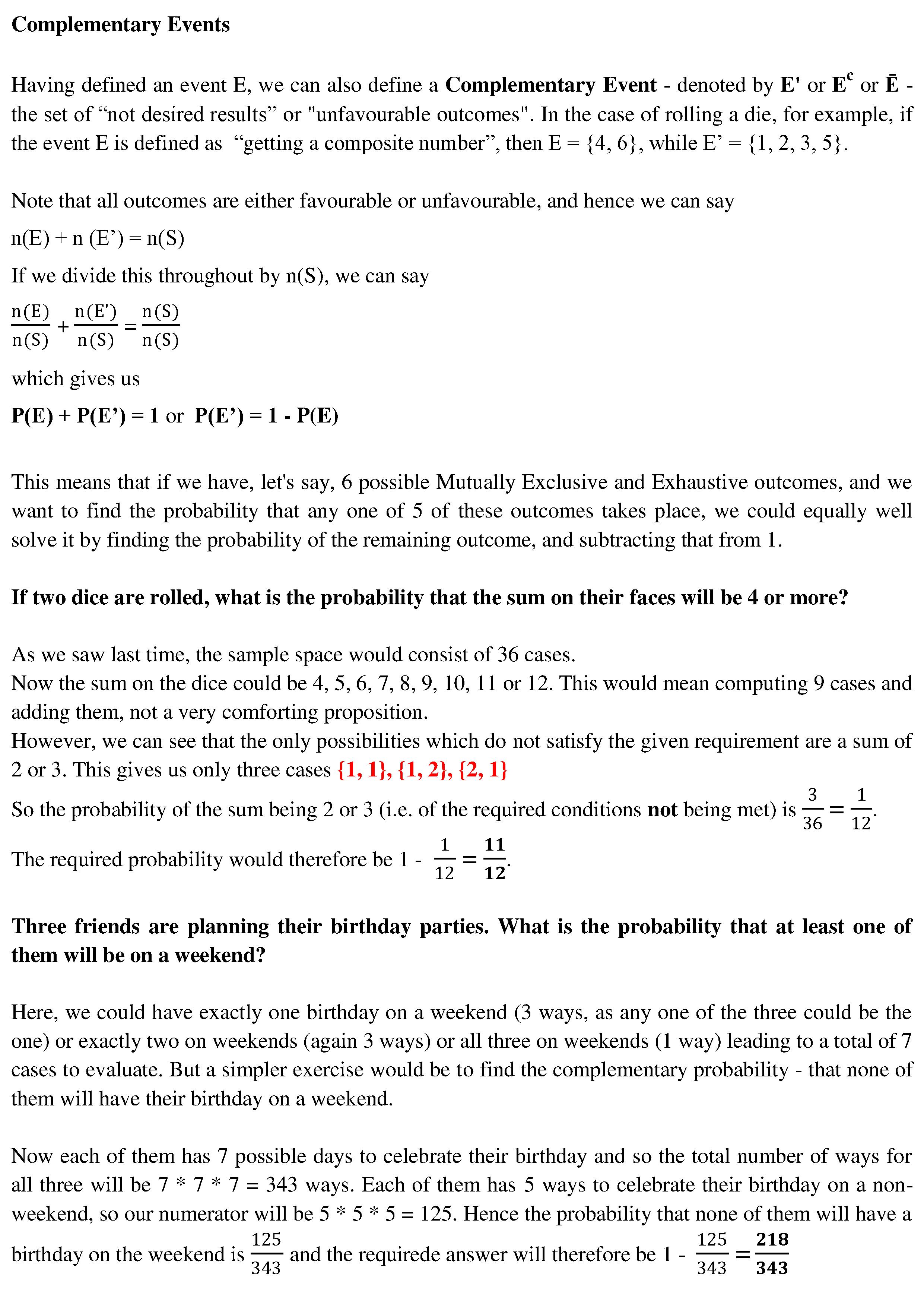 Probability – 5 – CAT-holics