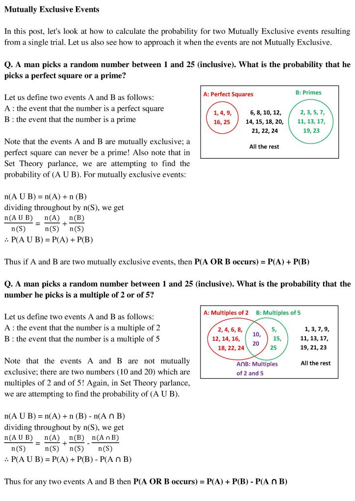 Probability – 6 – CAT-holics