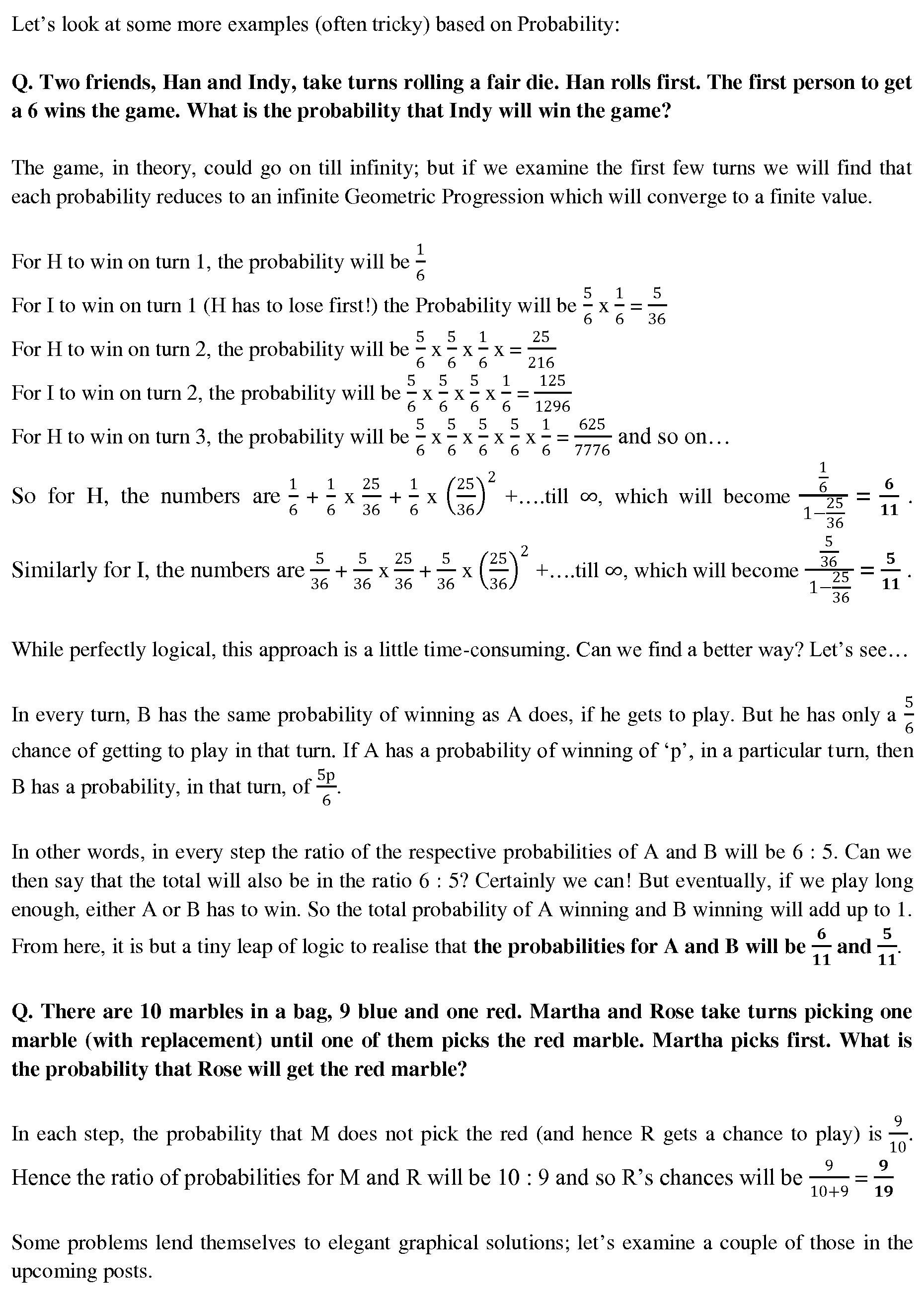 Probability – 25 – CAT-holics
