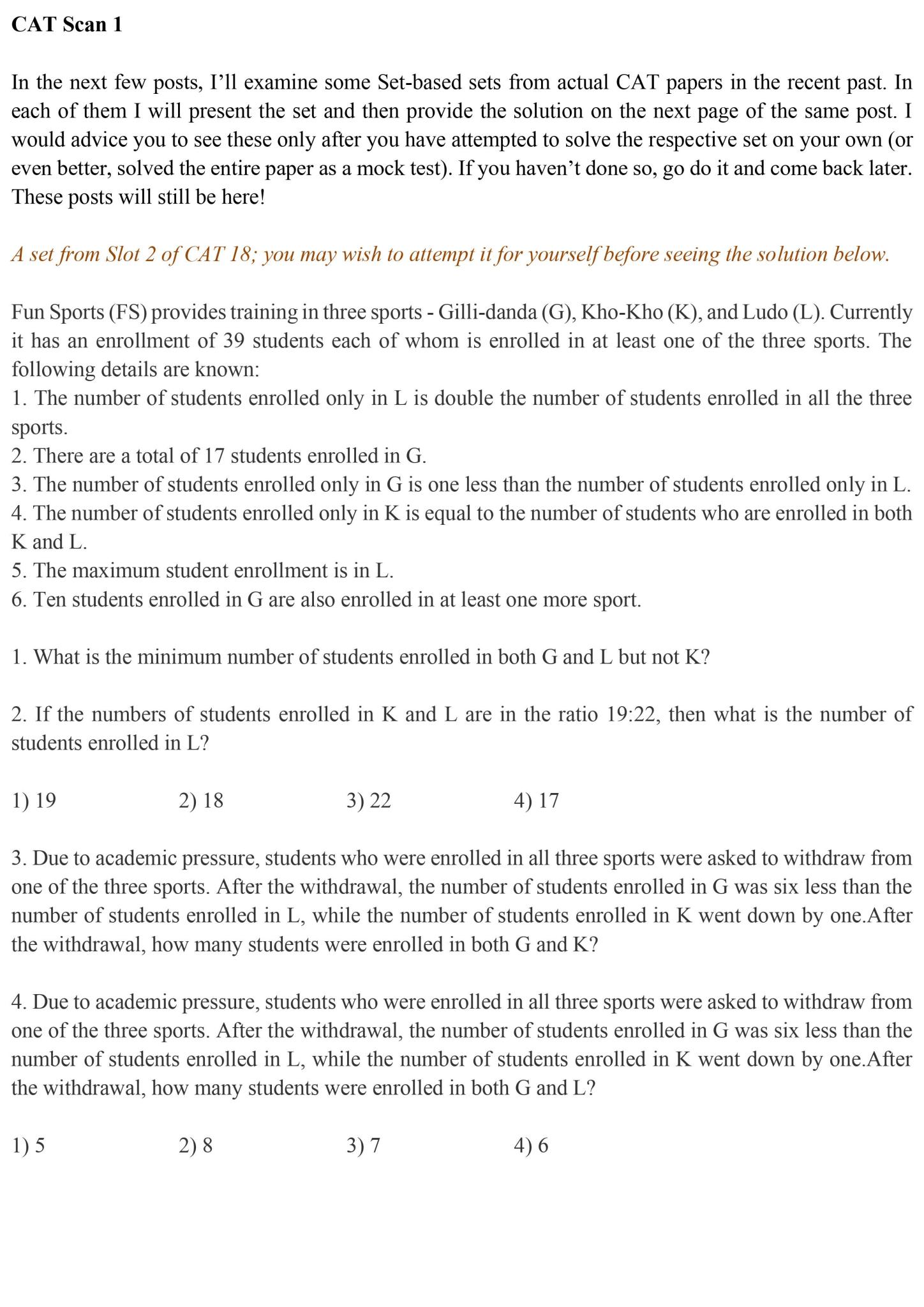 Set Theory – CAT Scan 1 – CAT-holics