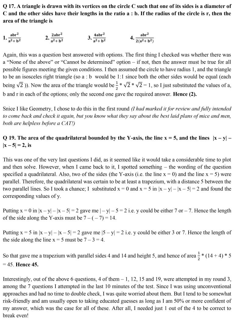 CAT-holics – mathematics and vocabulary for the CAT